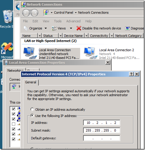 Windows 7 Virtual Machines and Host Networking